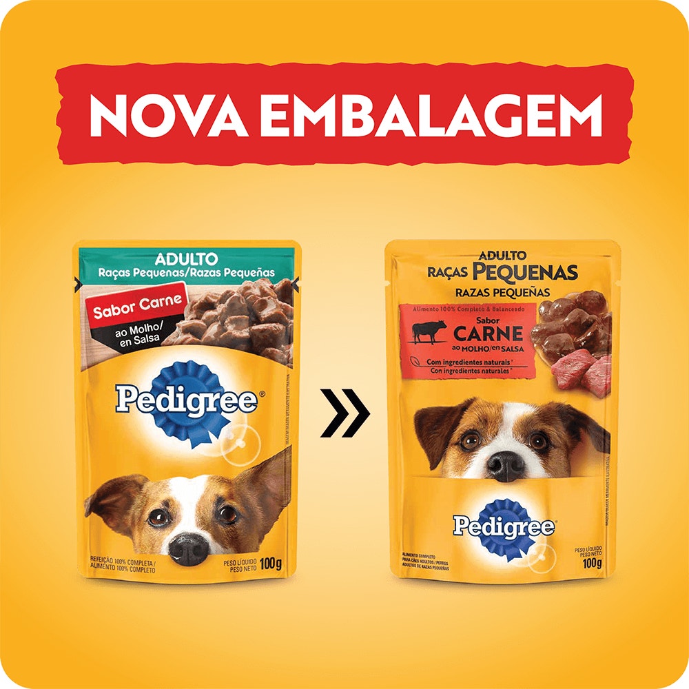 Sachê Adulto Raças pequenas - Carne Ao Molho | PEDIGREE®